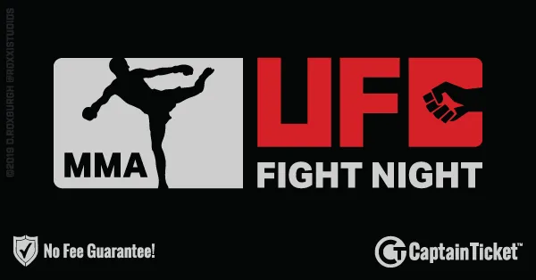 Buy UFC - Ultimate Fighting Championship Tickets Cheaper with No Fees ...